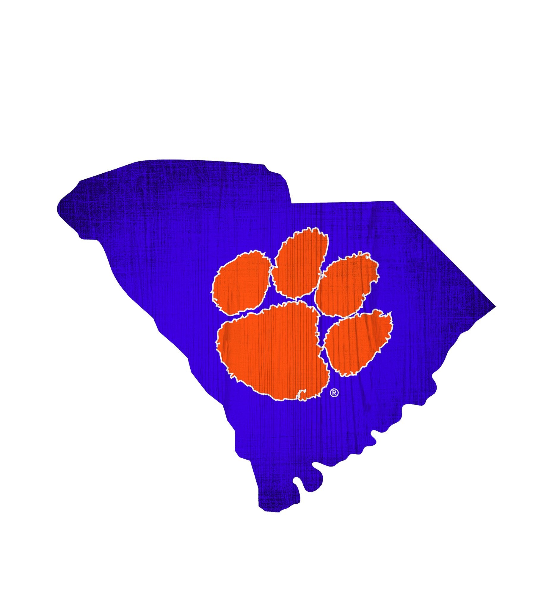Clemson Tigers - State Team Color Logo Sign